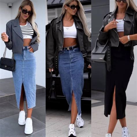 Джинсова довга спідниця туреччина юбка міді максі з розрізом турція — ціна 950 грн у каталозі