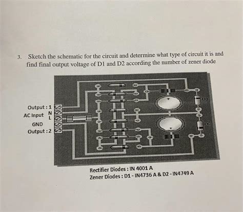 Solved 3 Sketch The Schematic For The Circuit And Determine