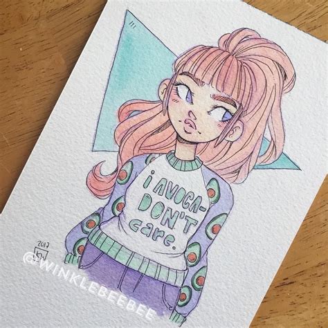 Рисунки маркерами для срисовки девочки