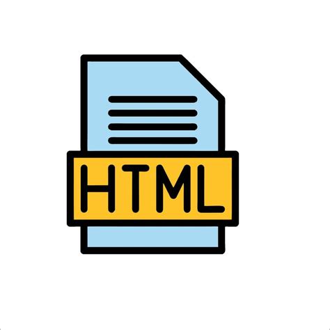 Html File Icon Illustration 51668482 Vector Art At Vecteezy