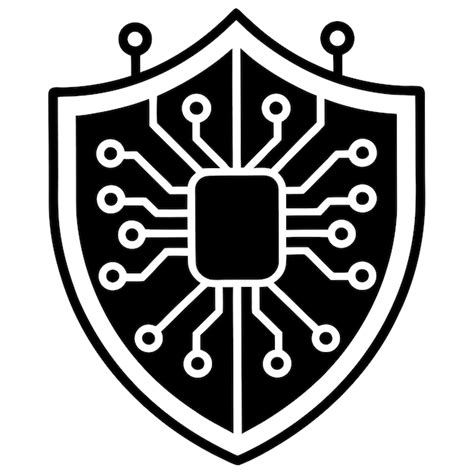 Premium Vector Cybersecurity Shield With Binary Code And Circuit Design