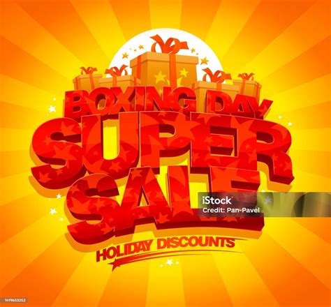 복싱 데이 슈퍼 세일 3d 레터링이있는 벡터 배너 디자인 템플릿 12월에 대한 스톡 벡터 아트 및 기타 이미지 12월 겨울 광고 Istock