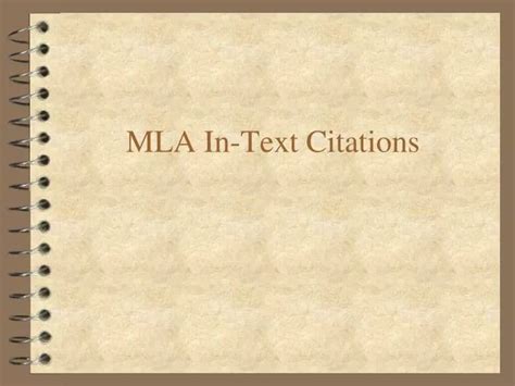 PPT MLA In Text Citations PowerPoint Presentation Free Download ID