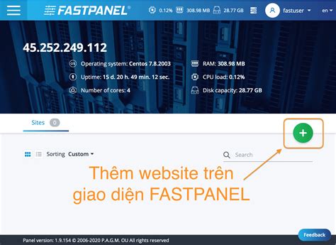 Hướng dẫn cài đặt WordPress lên FASTPANEL chỉ với bước