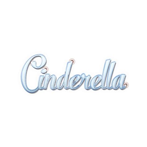 Cinderella In Cursive Script