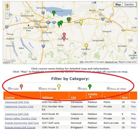 Customizing Category Filter Display In New Map Mashup Api And Webhooks Caspio Community Forums