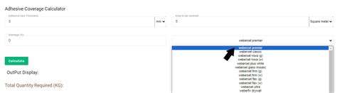 Tile Adhesive Coverage Calculator Easy To Use