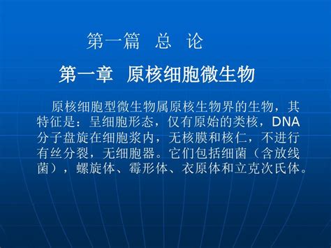 第一章原核细胞型微生物 Word文档在线阅读与下载 无忧文档