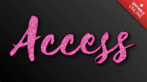 Access Text Effect Generator