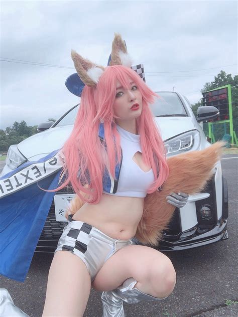 るち餡 on Twitter RT konomisotechnic Tamamo grid girl in circuit
