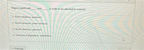 Solved Stigma Needs Both ﻿and ﻿in Order To Be Attached