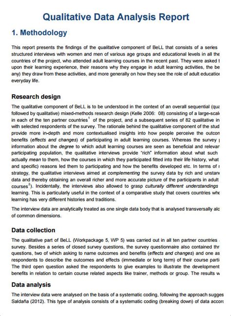 6 Data Analysis Report Templates Pdf Word Pages
