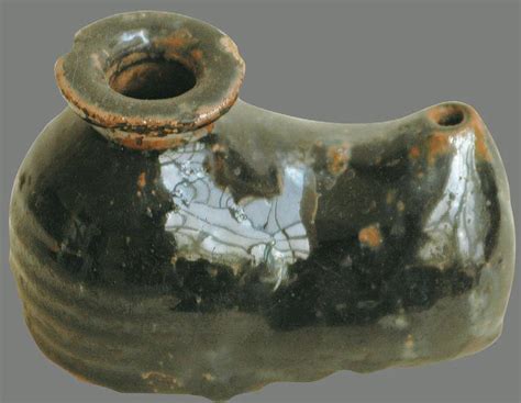 瓷质油灯 油灯