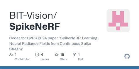 Github Bit Visionspikenerf Codes For Cvpr 2024 Paper Spikenerf