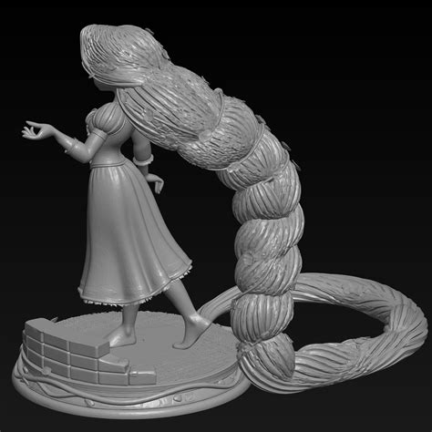 👸 Disney Princess Rapunzel Model・ Stl File For 3d Printing・cults