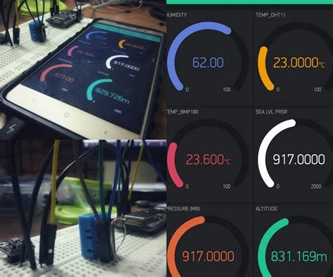 Diy Weather Station Using Dht11 Bmp180 Nodemcu With Arduino Ide Over
