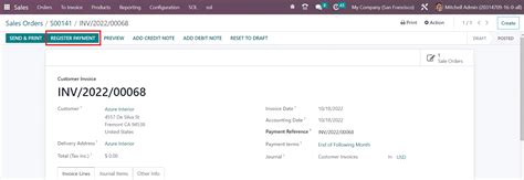 Invoice In Odoo Sales Odoo V16 Enterprise Edition Book