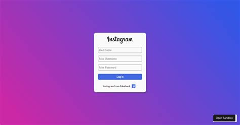 Instagram Clone Codesandbox