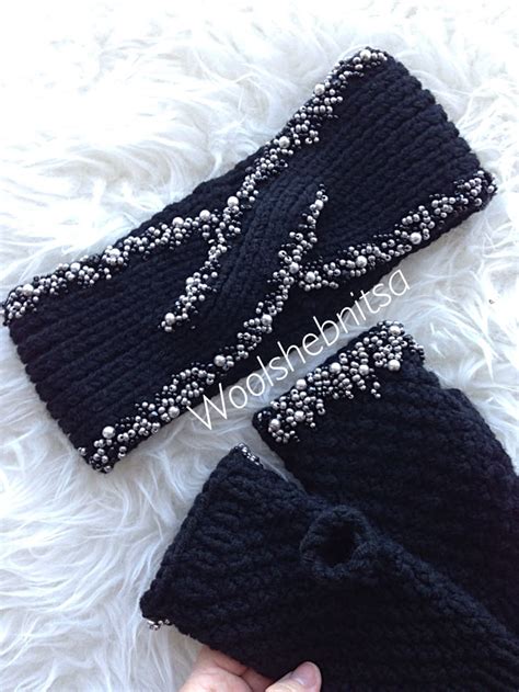 Повязка на голову и митенки Схемы вязания повязок Схемы вязаных крючком квадратов Митенки