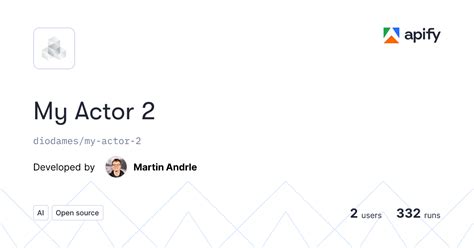 My Actor 2 Api In Python · Apify