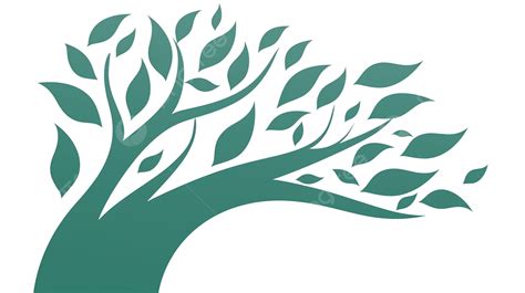 잎이 있는 나무의 스텐실 그림을 로고로 배경 일러스트 및 사진 무료 다운로드 Pngtree