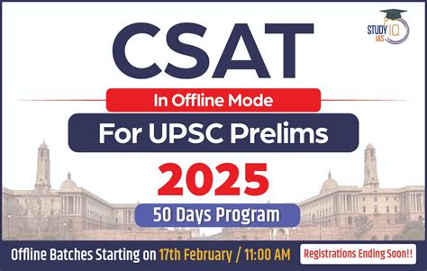 Upsc Ias Csat Success In 50 Classes Offline Batch Orn
