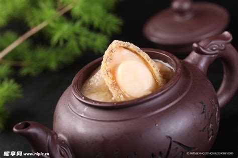 竹笙炖鲜鲍摄影图 传统美食 餐饮美食 摄影图库 昵图网