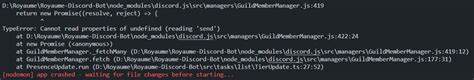 GuildMemberManager Fetch Error Issue Discordjs Discord Js GitHub