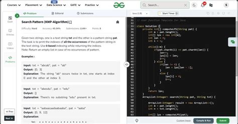 Day18 160daysofcode Geeksforgeeks Kmpalgorithm Patternmatching