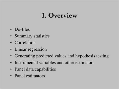 Ppt An Introduction To Stata For Economists Part I I Data Analysis Powerpoint Presentation