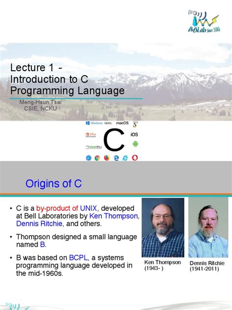 01 introduction to c programming language pdf c programming language c