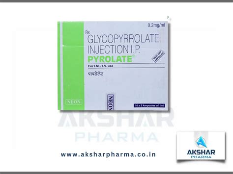 Glycopyrrolate Pyrolate Injection Neon 1 10 At Rs 130 Vial In Surat