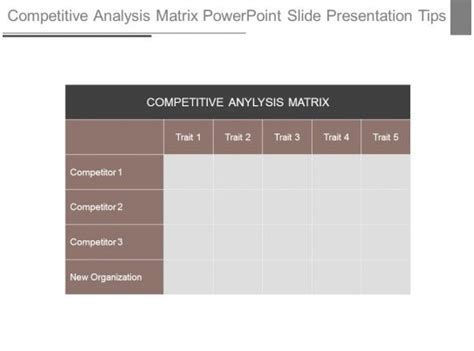 Competitive Analysis Matrix Powerpoint Slide Presentation Tips PowerPoint Slide Presentation