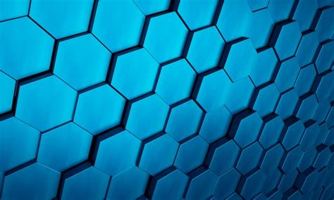 Free Photo 3d Rendering Of Hexagonal Texture Background