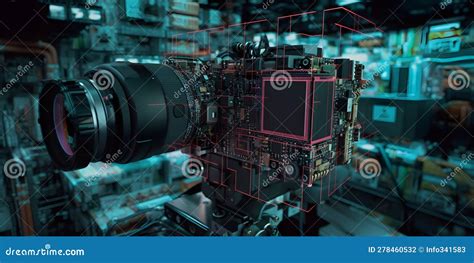machine vision image recognition object detection compute generative ai stock illustration