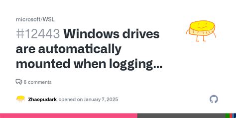 Windows Drives Are Automatically Mounted When Logging Into A Running Wsl Distro Through Another Windows Drives Are Automatically Mounted When Logging Into A Running Wsl Distro Through Another