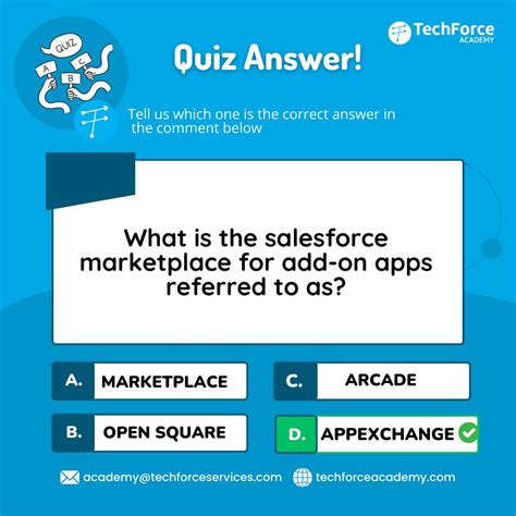 Techforce Academy Australia On Linkedin Salesforce Quizanswer