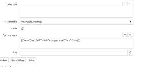 Solved Service Portal Widget Option Schema Servicenow Community