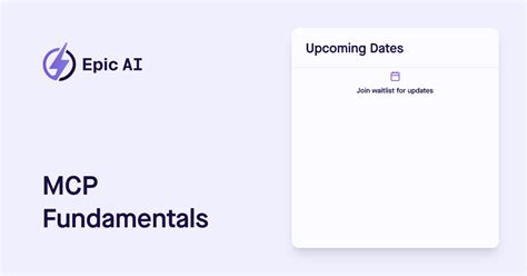 Mcp Fundamentals