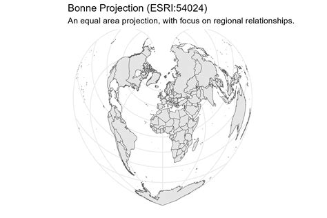 Various Crs Projections For Use With Sf Plots In Ggplot2 Visage