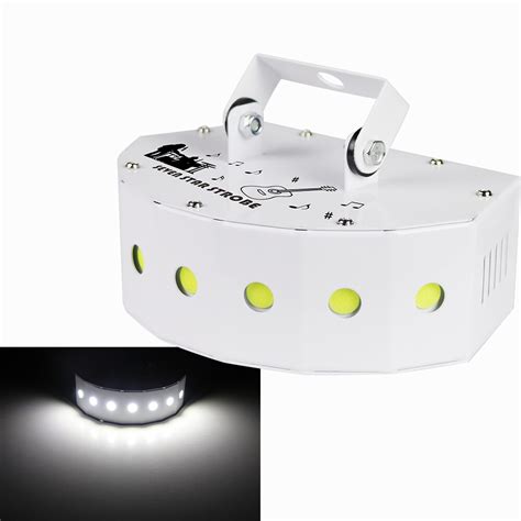 LED X W White DJ Disco Strobe Light Sound Flash Vicedeal