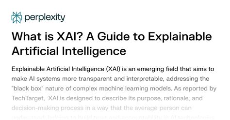 What Is XAI A Guide To Explainable Artificial Intelligence