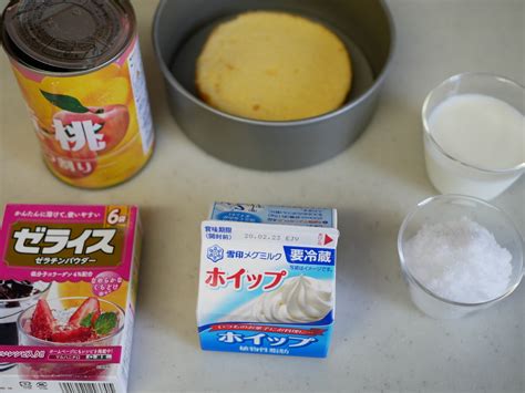 桃缶で出来る！桃のムースケーキ♪ フードプロセッサーで簡単に ふぁそらキッチン