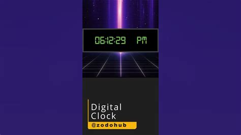 Digital Clock Using Html Css And Javascript 🕒💻 Youtube