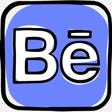 소셜 미디어 네트워크 Behance 다채로운 Guache 소셜 미디어 로고 아이콘 Png Pngwing