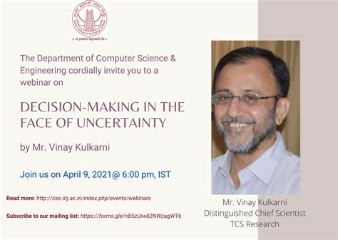 The Department Of Computer Science Iit Jodhpur Welcomes Everyone To Its Semi Monthly Webinar