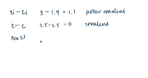 Solved Calculate The Electronegativity Difference And Classify Each Of