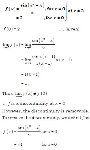 OMTEX CLASSES Discuss The Continuity