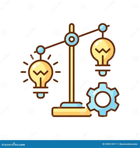 Idea Prioritization Rgb Color Icon Stock Vector Illustration Of Brain Creative 209513517