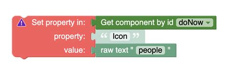 way to target icon in button with logic ui builder backendless support